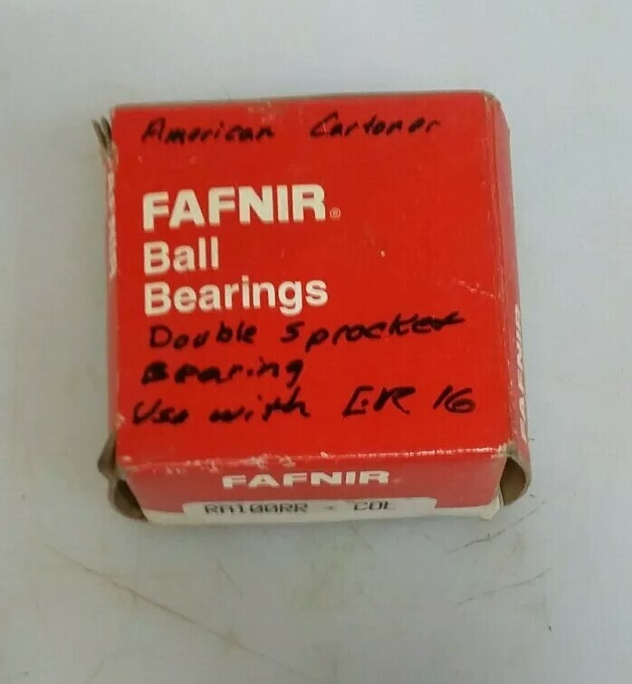 NIB FAFNIR RA100RR + COL BALL BEARING | eBay