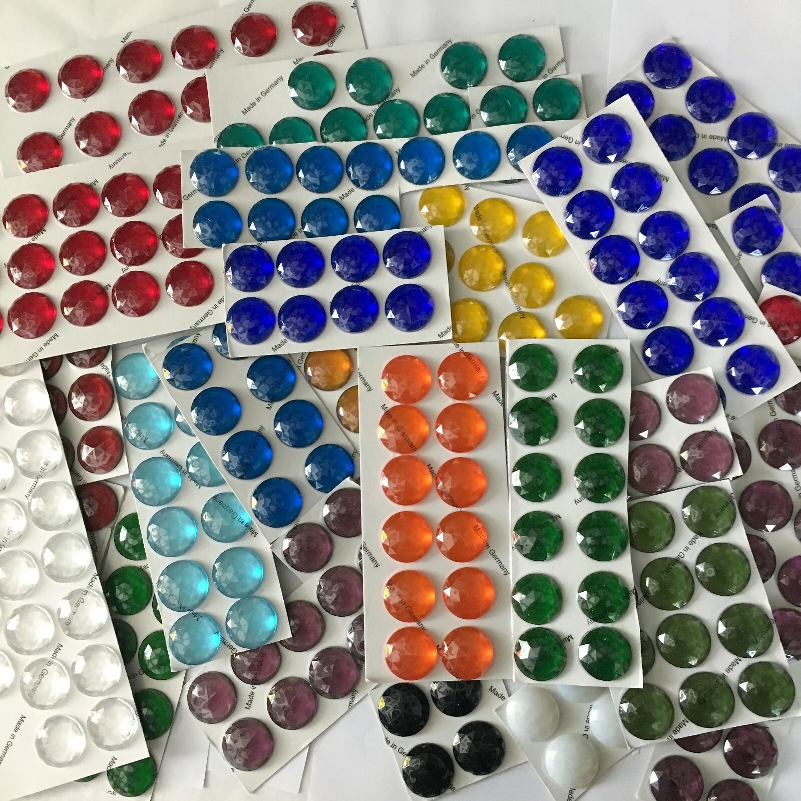 Round 25mm (1") Faceted Glass Jewel - 17 Colors! Purchase is for one (1 ...