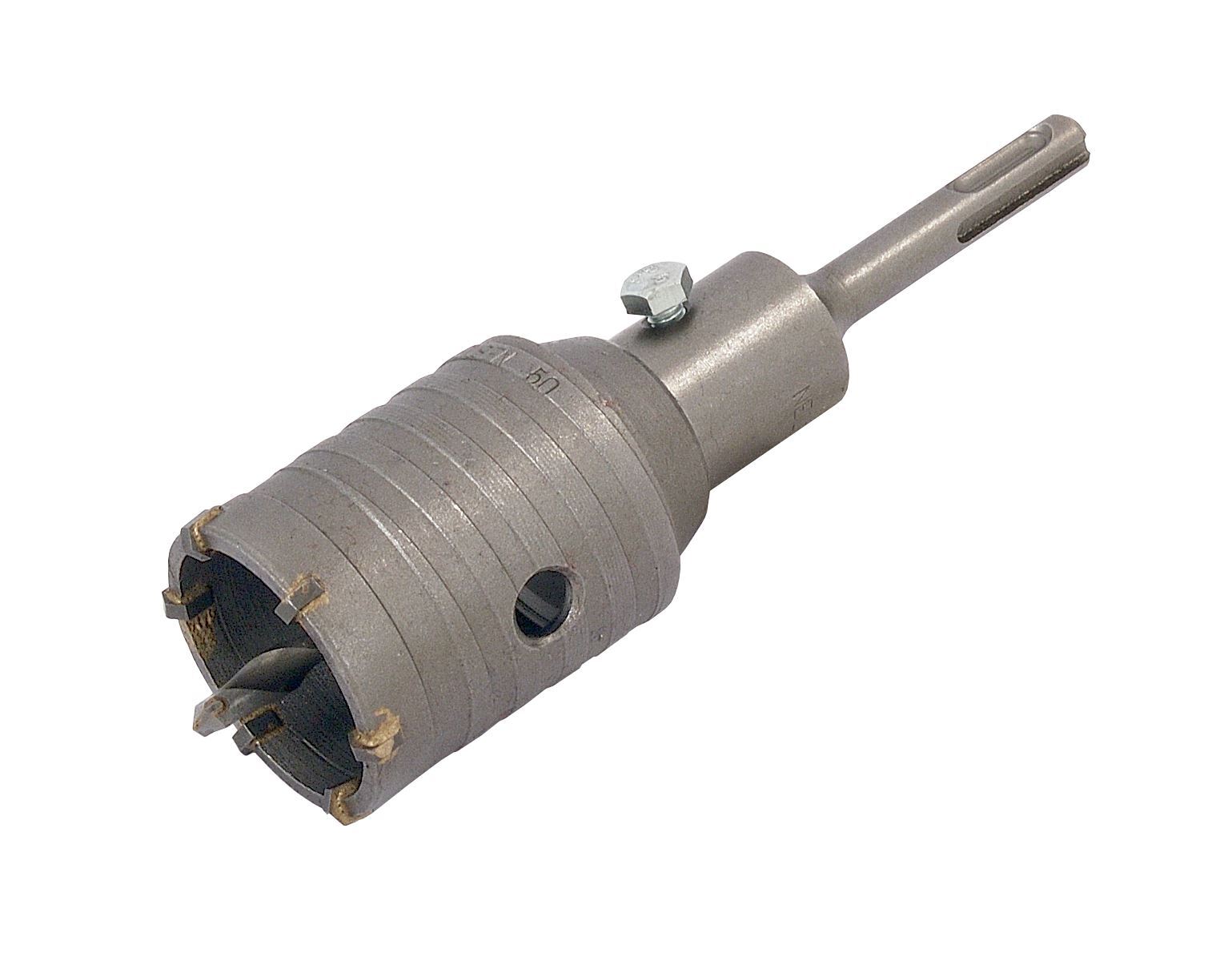 50mm Brick Tct Tungsten Core Drill Hole Cutter C/W Pilot Bit + Sds+ ...