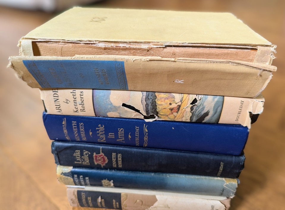 📚 Lot Of 6 KENNETH ROBERTS Books 1st Edition NORTHWEST PASSAGE, ARUNDEL ...