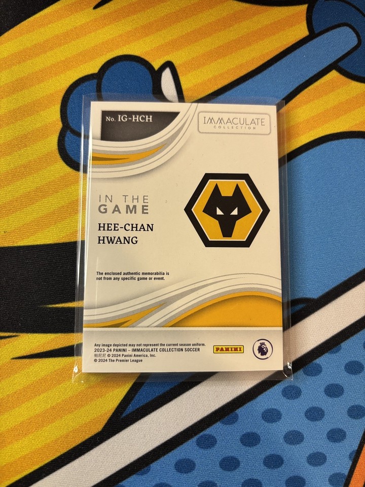 2023-24 Panini Immaculate In the Game Patch 09/10 Hee-chan Hwang | eBay UK