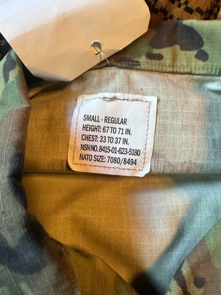 ARMY Coat Combat Multicam OCP Small Regular | eBay