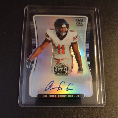 #6/15 Antonio Gandy-Golden Rookie Auto 2020 Leaf Metal Autograph ...