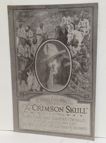 RARE ALL COLORED CAST 1922 CRIMSON SKULL AFRICAN AMERICAN SILENT MOVIE ...