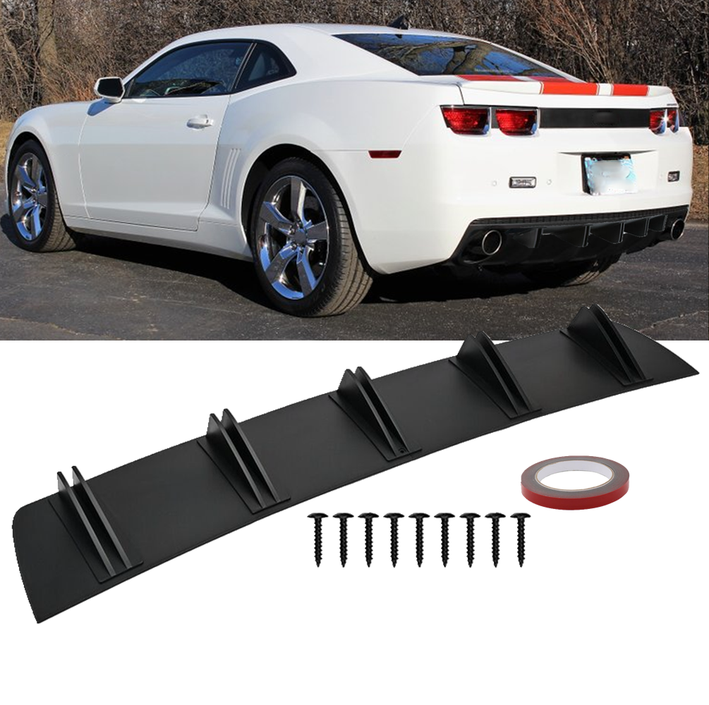 For Chevrolet Camaro RS LT SS Rear Bumper Diffuser Fins Spoiler Lip ...
