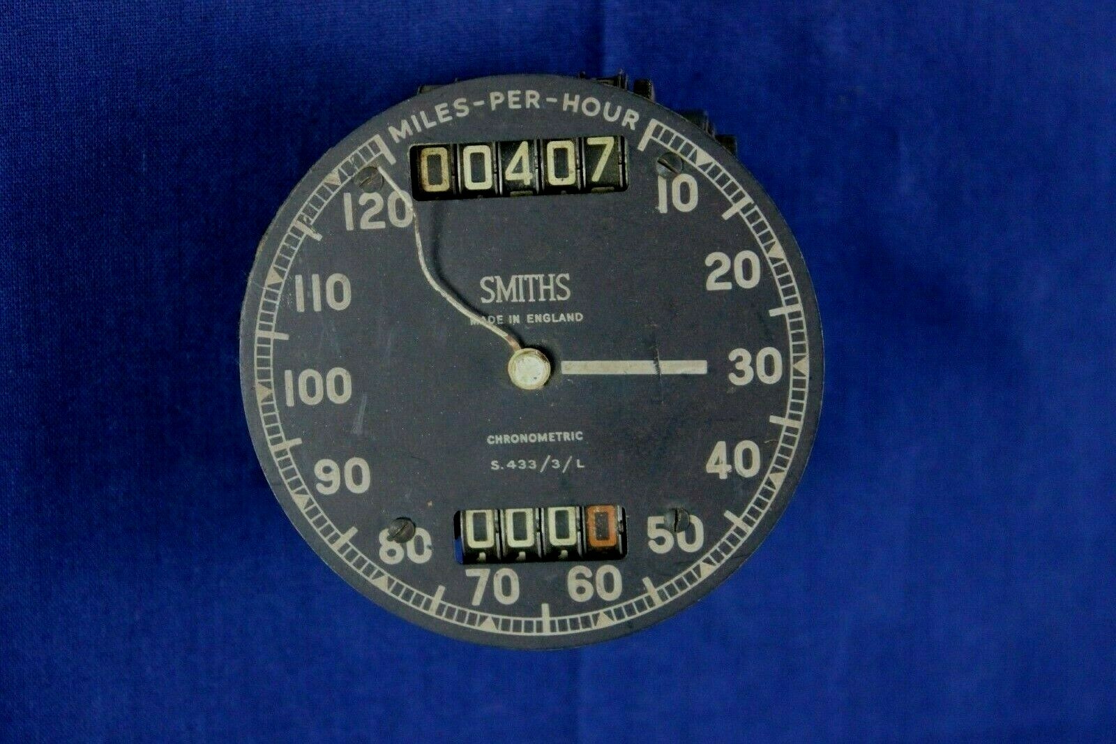Vintage Smiths Chronometric Speedometer S 433 3 L Untested Unrestored ...