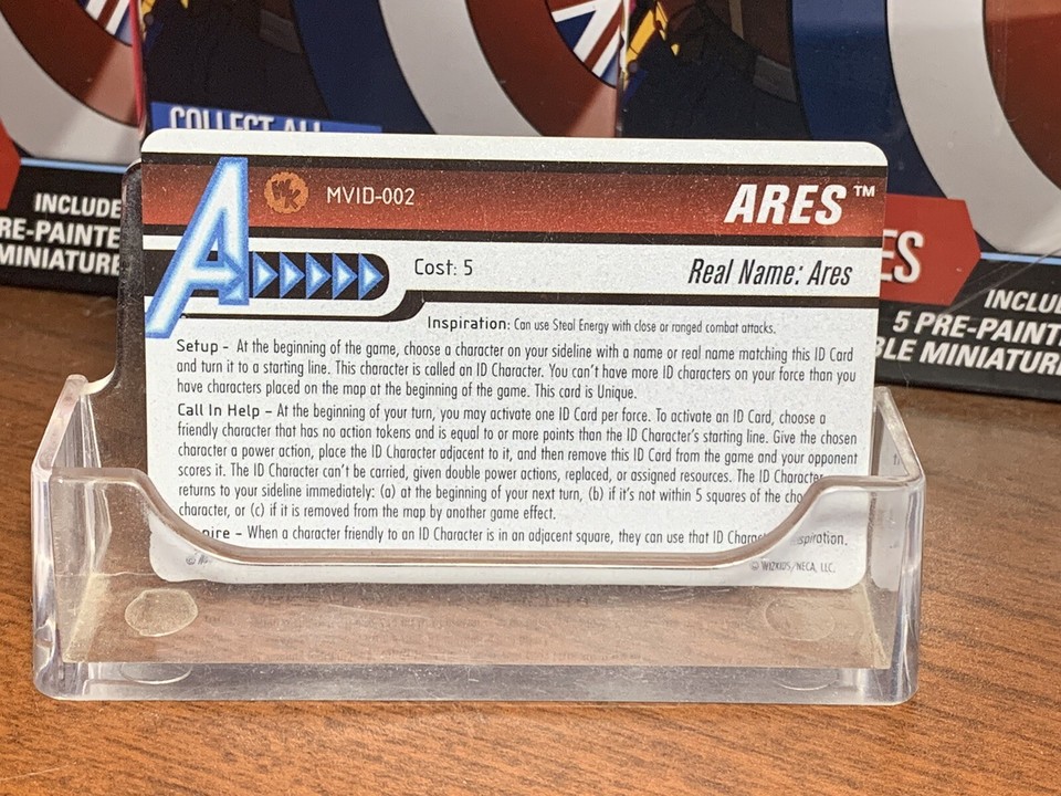 ARES - ID Card MVID-002 Convention Exclusive Marvel Heroclix | eBay