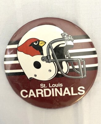 Historic St.Louis Cardinals Football Vintage 1980’s Pinback Button ...