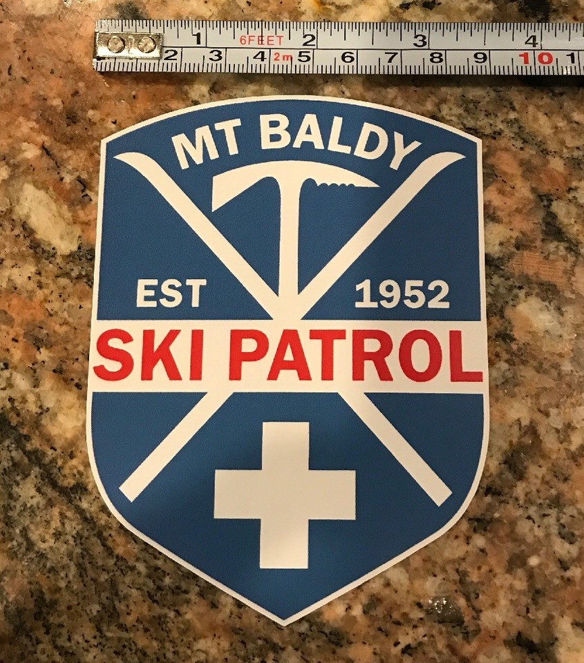 Mount Baldy Ski Sticker - Ski Patrol Skiing Snowboarding Mountain ...
