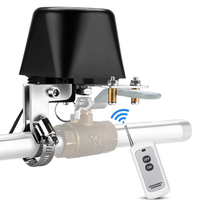 Wireless Smart Remote Gas Valve DC 12v Home Shutoff 328ft Outdoor ...