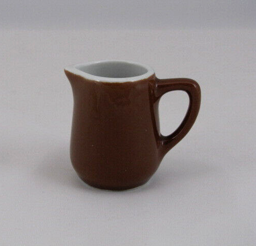 Hall China Restaurant Ware Individual Creamer w Handle, Gloss Brown, 2 ...