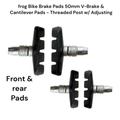 frog Bike Brake Pads 50mm V-Brake & Cantilever Pads - Front & Rear Pads ...