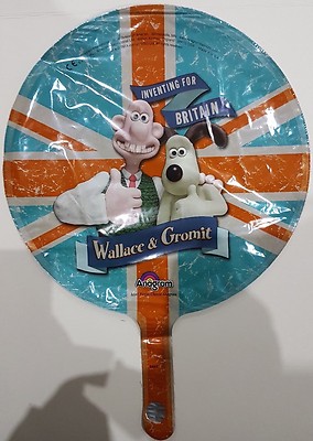 WALLACE AND GROMIT Union Jack Balloon Helium Foil Balloon Party ...
