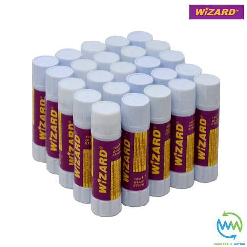 WIZARD 40g Glue STICKS Washable NON-TOXIC Office SCHOOL Home Pack STICK ...