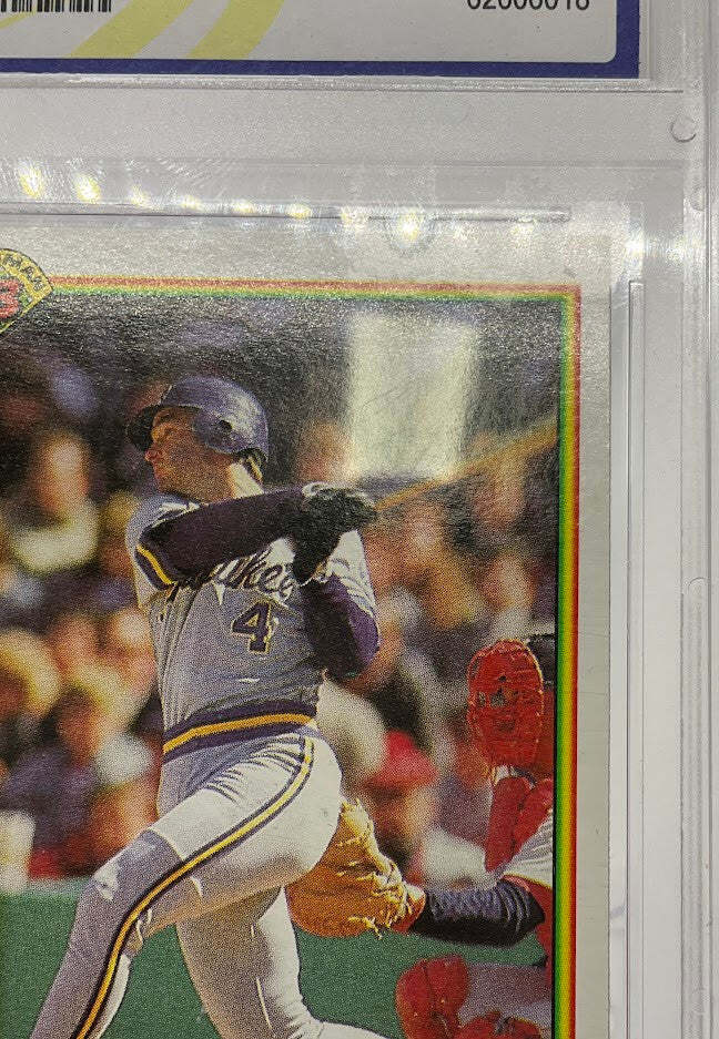 Paul Molitor 1990 Topps Bowman Candy Maldonado Wrong Back Error #399 ...