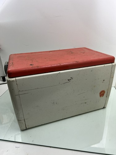 Vintage 1950s-60s Ice Chest Thermos Metal Cooler Retro Picnic VW Hot ...