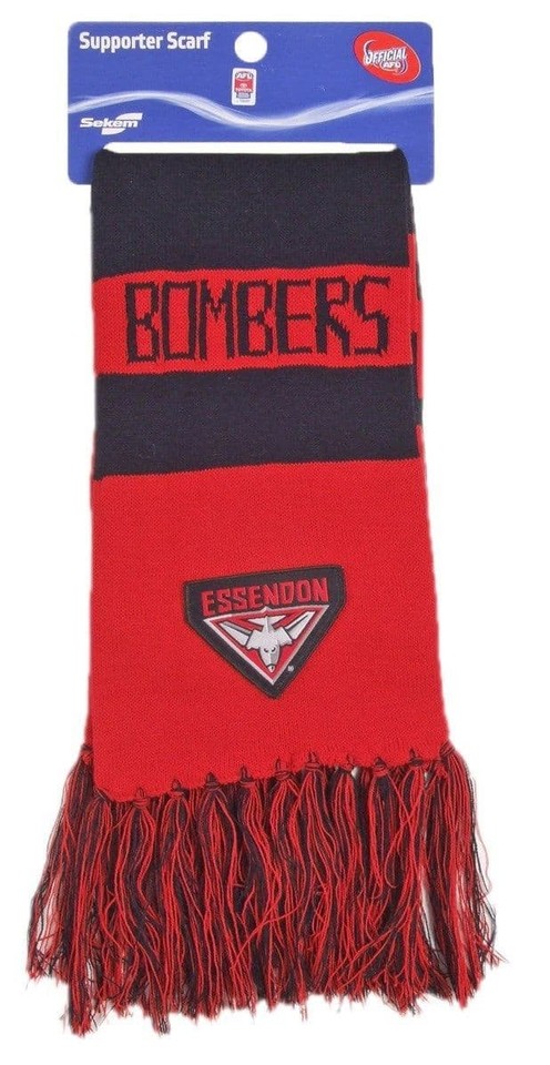 Essendon Bombers AFL Traditional Bar Scarf | eBay Australia