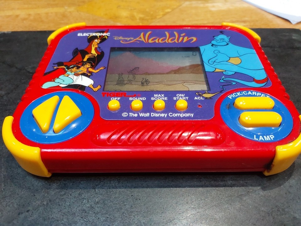 1990 Retro Tiger Disneys Aladdin LCD Handheld Game Tested And Working ...