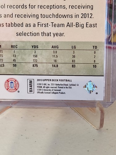 Travis Kelce RC 2013 Upper Deck ROOKIE Card #84 Chiefs Cincinnati ...