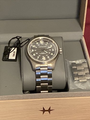 Hamilton Khaki Field Titanium Auto Black Dial 42mm Men's Watch ...