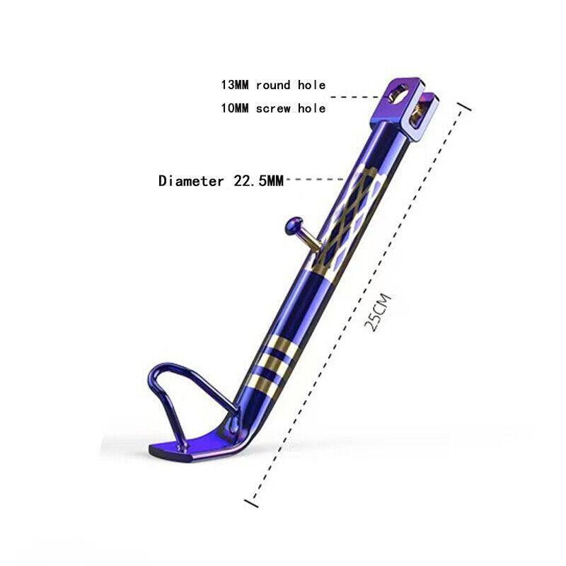 1×Motorcycle Stainless Steel Frame Kickstand Side Stand Leg Prop ...