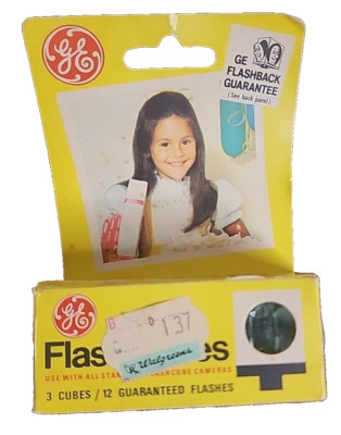 Vintage GE Flashcubes Original Box Set Of 3 Cubes 12 Flashes NOS (T79DG) | eBay