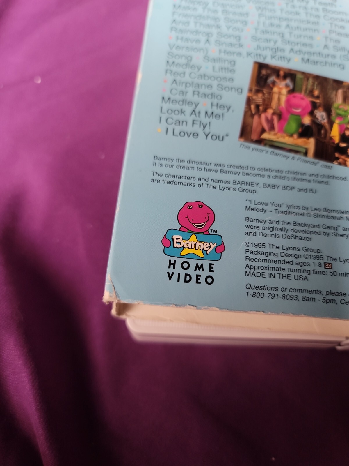 Barney Songs VHS Video Tape Kids Lyons 50 | Grelly USA