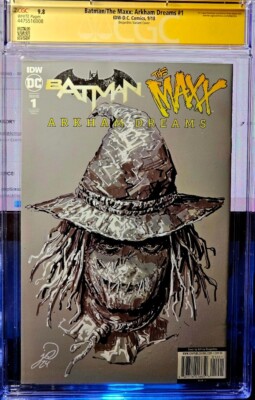 Batman Maxx Arkham Dreams CGC 9.8 Signed + Scarecrow Sketch by Johnny ...