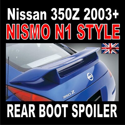 N1 Style Paintable Grey Primer rear boot spoiler Fits Nissan 350z 2003 ...