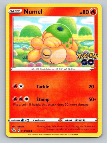 2022 Pokemon Card Pokemon Go Numel 13/78 | eBay