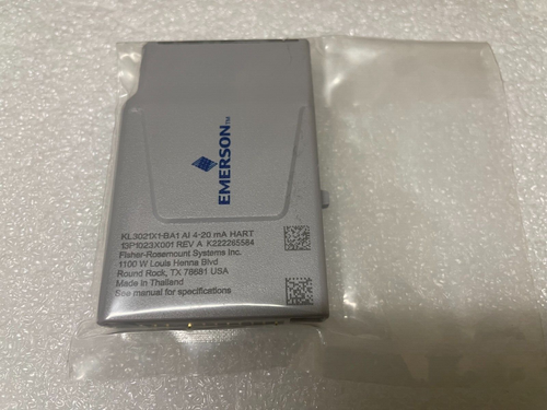 EMERSON DELTAV KL3021X1-BA1 AI 4-20 MA HART CHARMS KL3021X1BA1 ...