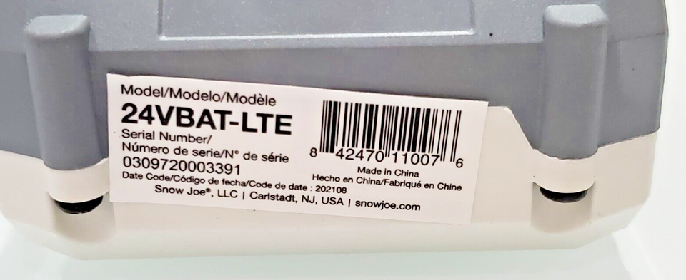 UN 3480 LITHIUM BATTERIES 24VBAT-LTE SUNJOE 842470110076 | eBay