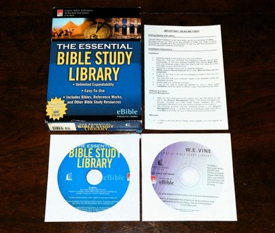 eBible The Essential Bible Study Library CD-ROM + W. E. Vine CD Logos ...