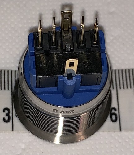 28mm 24V 6 Pin Stainless Steel Momentary Push Button Power Switch 25mm ...