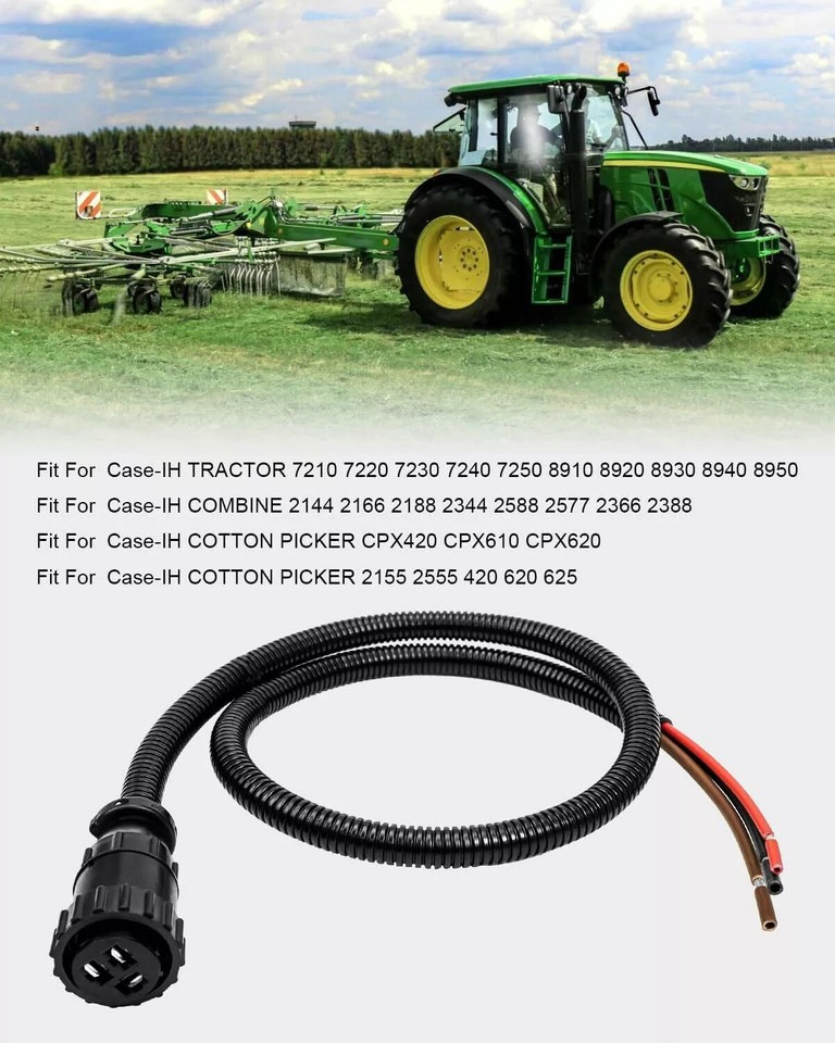 3 Pin Auxiliary Power Connector Kit 187103A1 for John Deere 9430 9430T ...