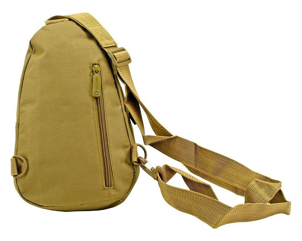 'EAST WEST' Military Side Carry Tactical Sling Bag - Desert Tan | eBay