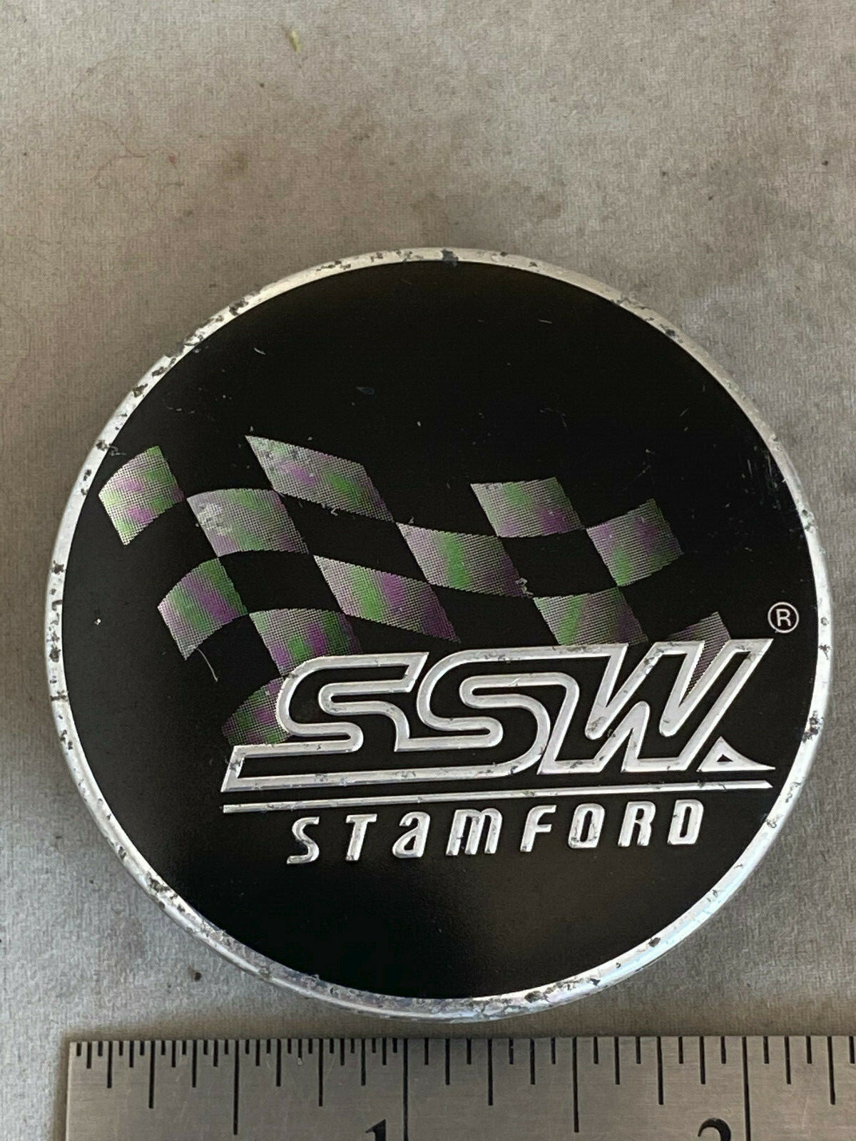 SSW Stamford Custom Chrome Black Wheel Rim Hub Cover Center Cap R0 001 ...
