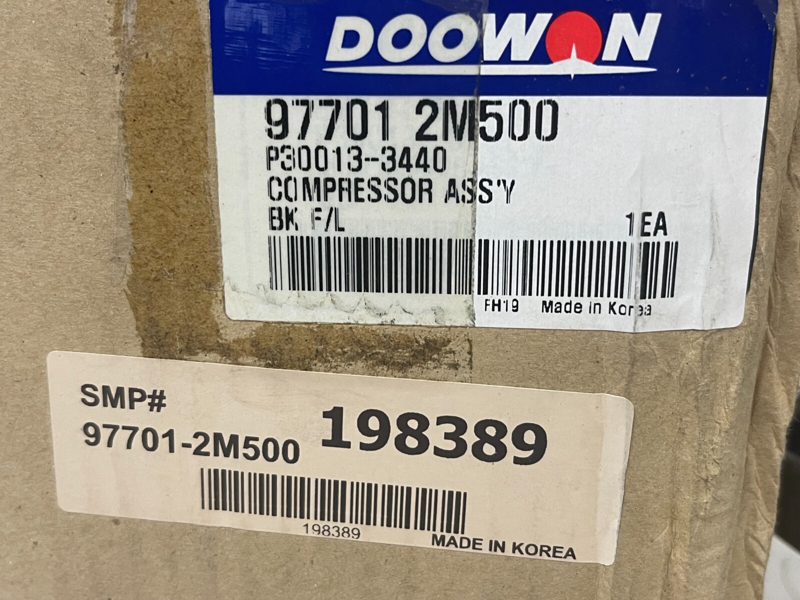Doowon A/C Compressor Assembly OEM# 977012M500 Hyundai Genesis Coupe ...