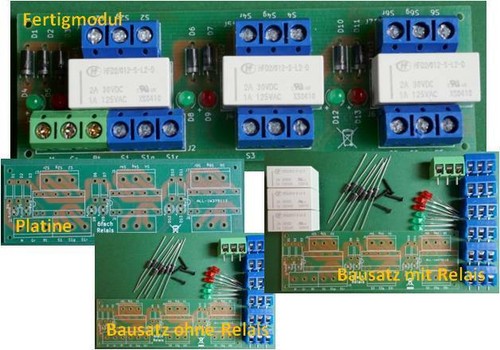 Fernschalter Universalrelais Relaisplatine Relais, monostabil bistabil ...