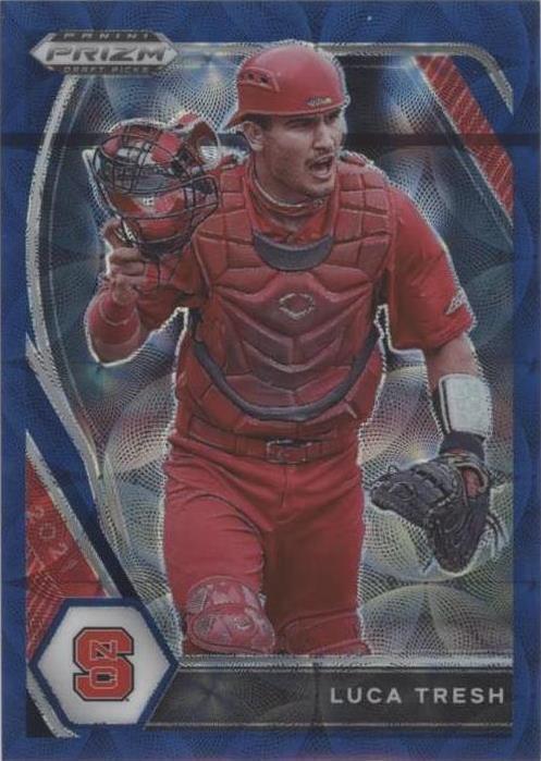 2021 Panini Prizm Draft Picks - Luca Tresh #PDP214 Navy Blue ...