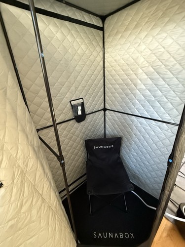 SAUNABOX Original Steam Sauna Kit Pro Complete Kit w/ Travel Bag EUC | eBay