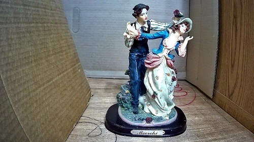 Vintage RARE Meerchi Romantic Victorian Couple with Roses Dancing ...