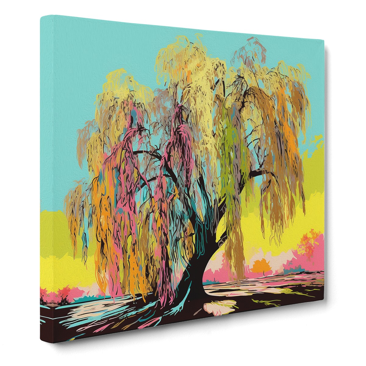Weeping Willows Drawings Weeping Willow Tree Acrylic Painting Tutorial