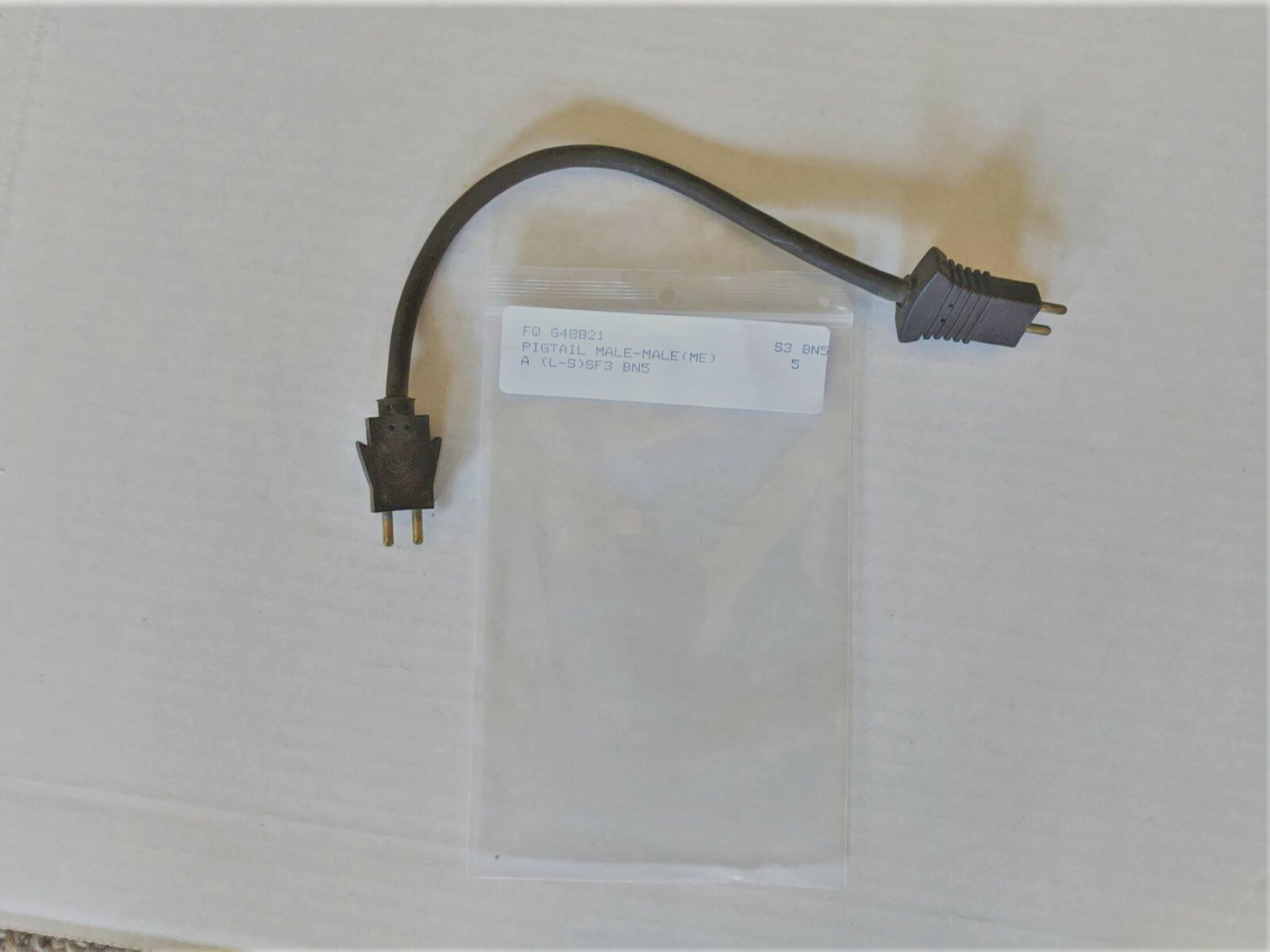 FILTER QUEEN HOSE PIGTAIL FOR MACHINE END.(MALE TO MALE PLUGS) FQ ...