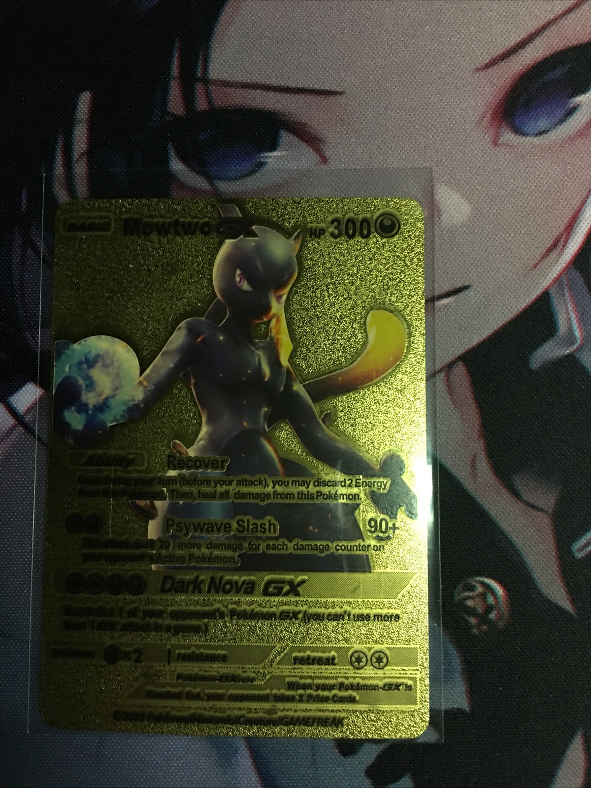 Pokemon-Mewtwo-GX-Gold-Metal-Card Values - MAVIN