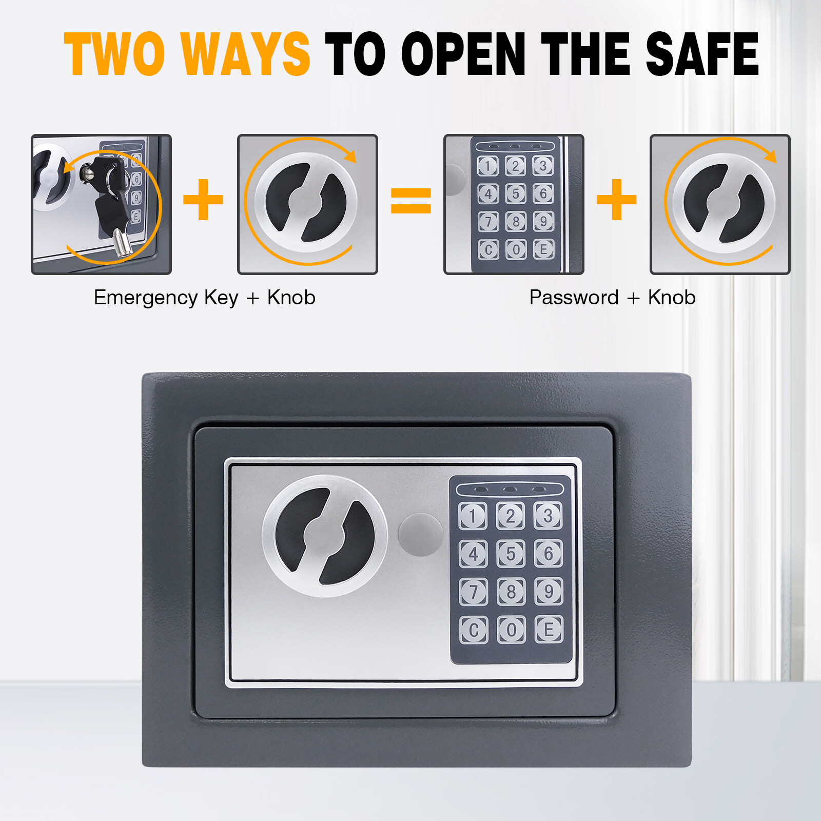 Mini Electronic Password Security Safe Deposit Box Home Office Money ...