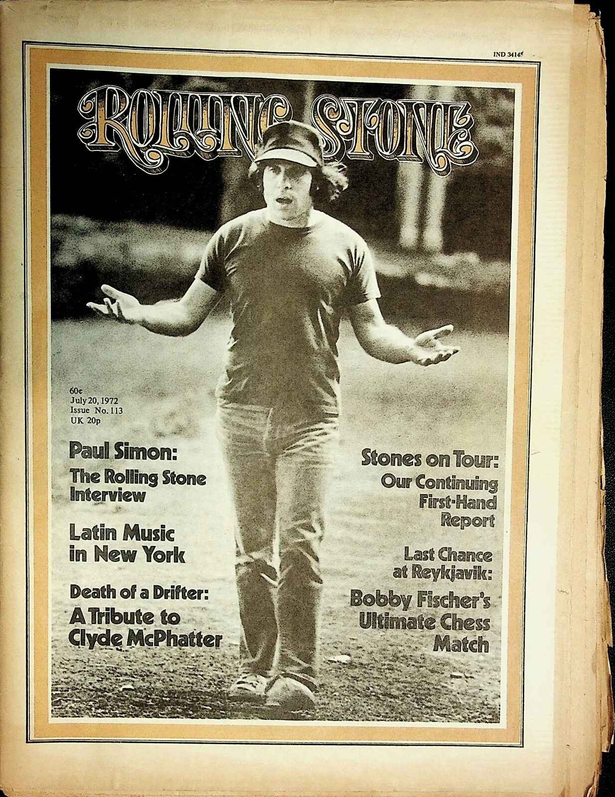 Rolling Stone Magazine July 20 1972 Paul Simon Elvis Presley 062520AME ...