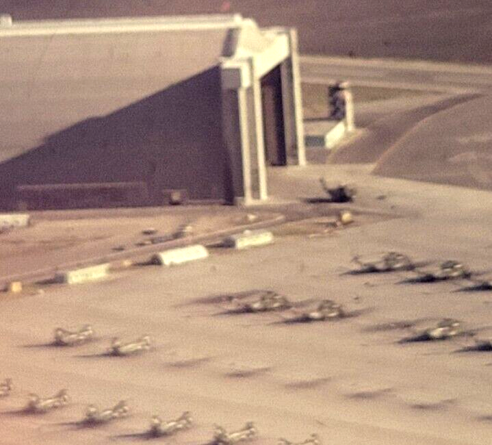 USAF US Air Force Hanger Military Base Aircraft Ariel Photo Slide vtg ...