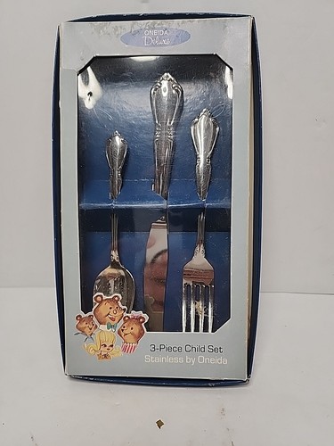 New Old Stock Vintage Stainless By Oneida 3 Piece Child Set. Rare | eBay