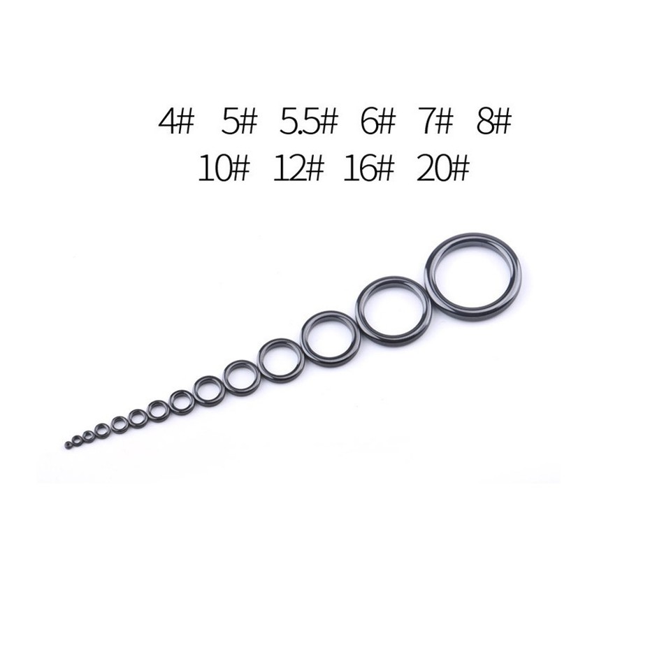 Rod Guide Ring For Fishing Ceramic Connector Rig Ring Rod Guides Round | eBay